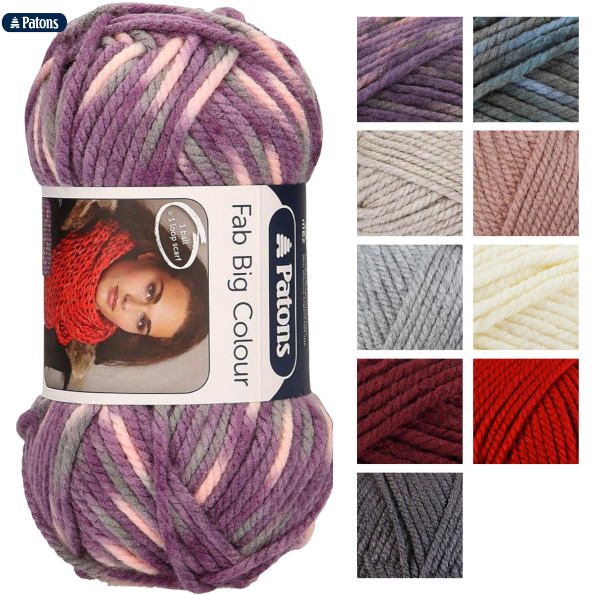 Patons Fab BIG Super Chunky 200g - All Colours – SewProCrafts Ltd