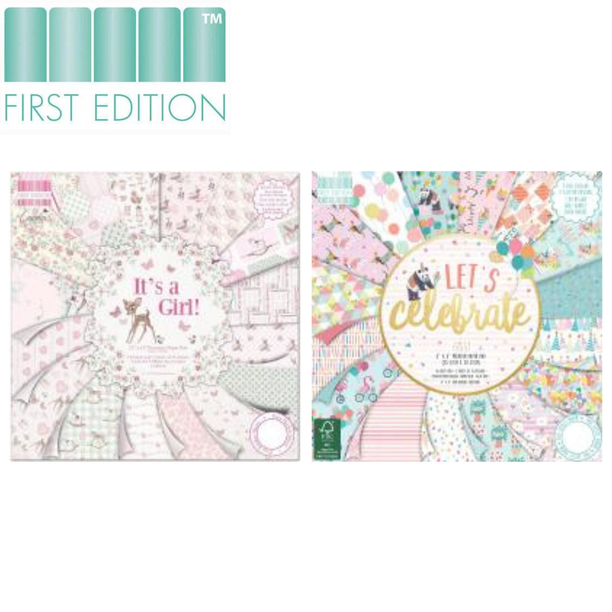 First Edition Paper Pads - 12" x 12" - Premium Quality Designs ...