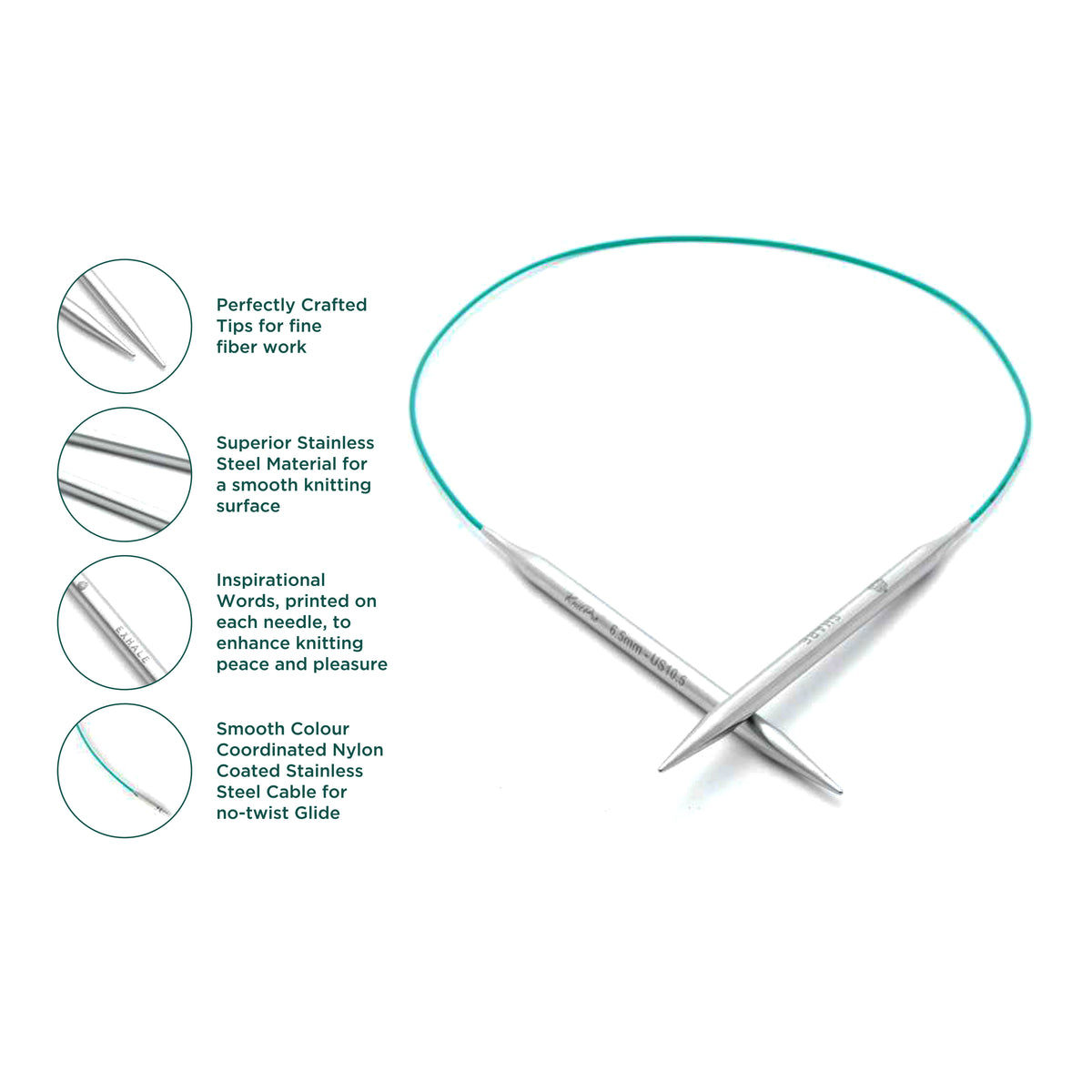 KnitPro The Mindful Collection: Knitting Pins: Circular: Fixed: Lace ...